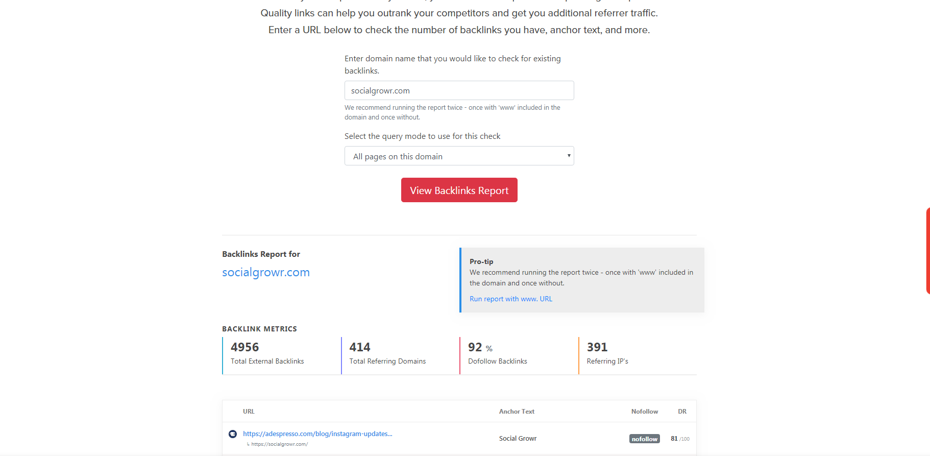 Backlink Checker Tools - Spopli Web Development & Services